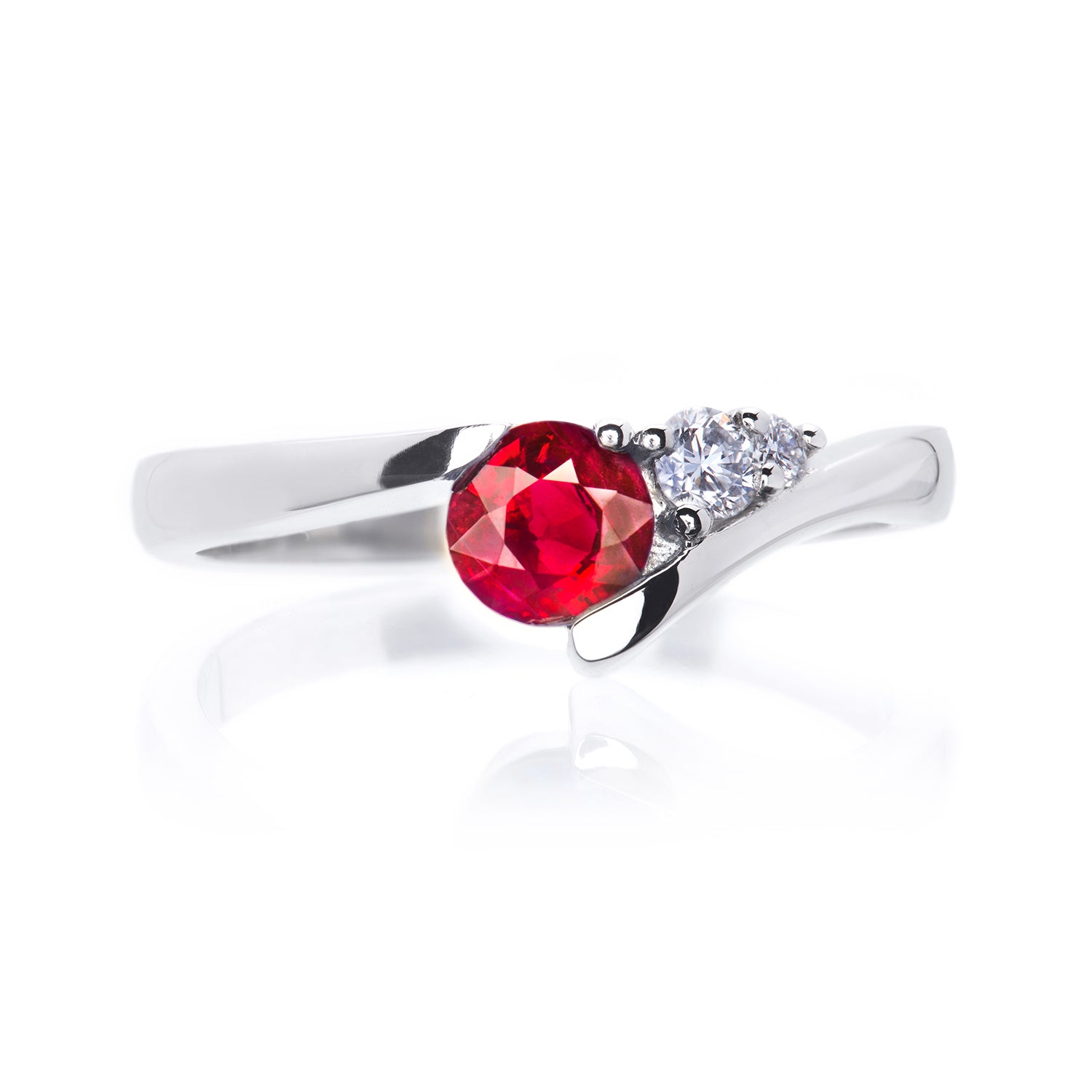 Shooting Star Ruby and Diamond Ring – Woolfe Jewellery